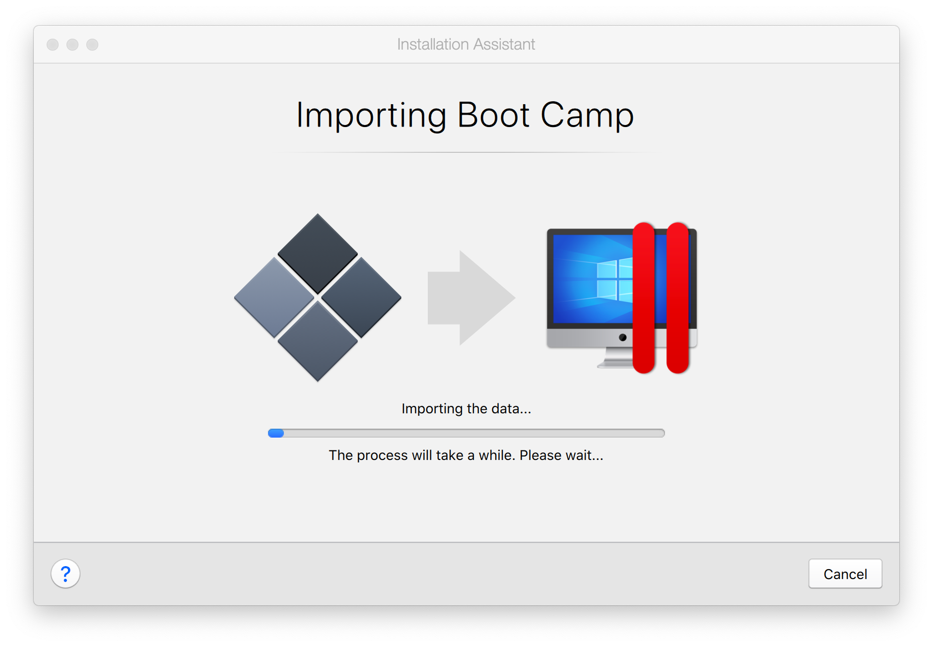KB Parallels: Import Boot Camp to another Mac or run it from an external hard drive